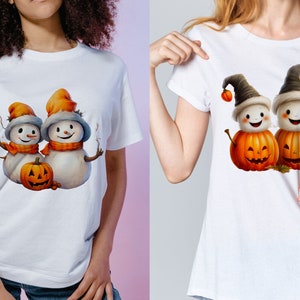 Autumn Snowman Clipart, Cozy Autumn, Snowman Clipart, Snowman in ...