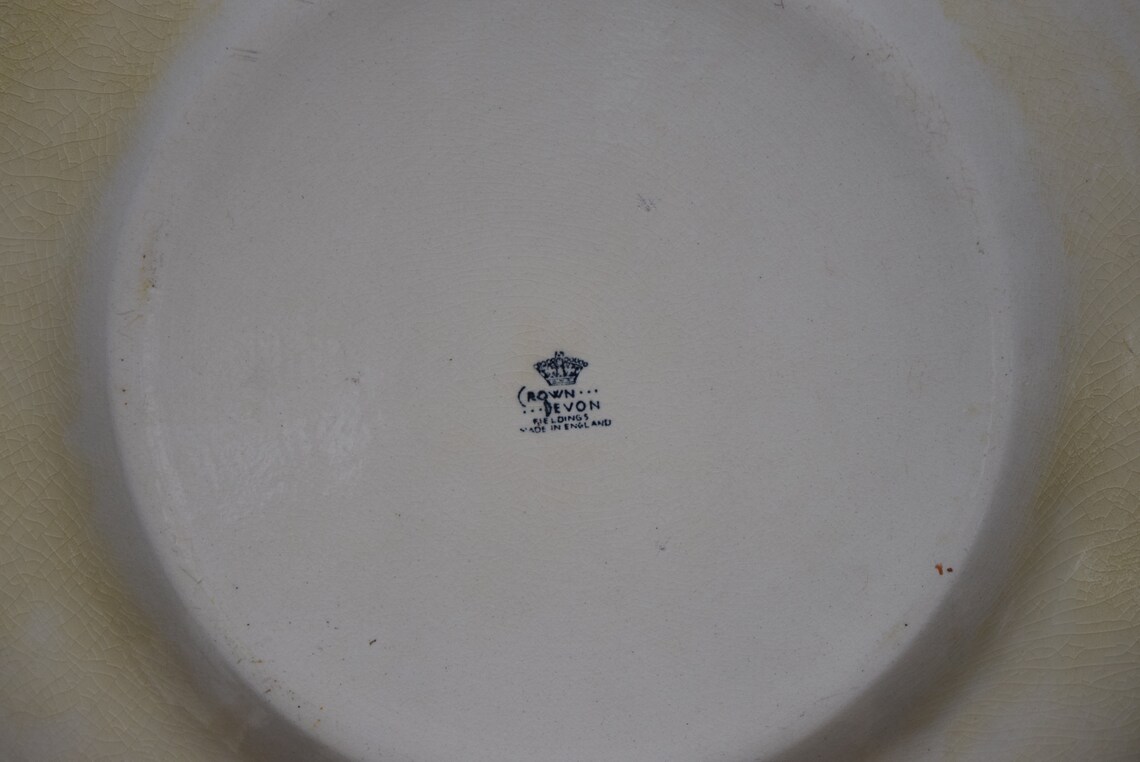 Robbie Burns Plate by Crown Devon - Etsy