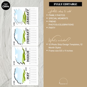 Custom Editable 2025 Sports Calendar | Tailored Photo Template for ...
