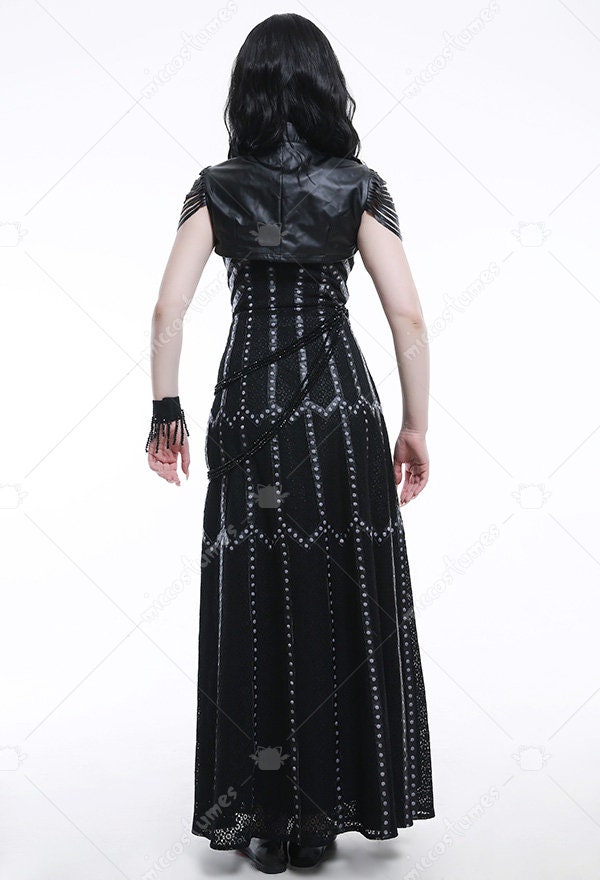 The Witcher Yennefer Cosplay Costume Medieval Retro Elegant Dress ...