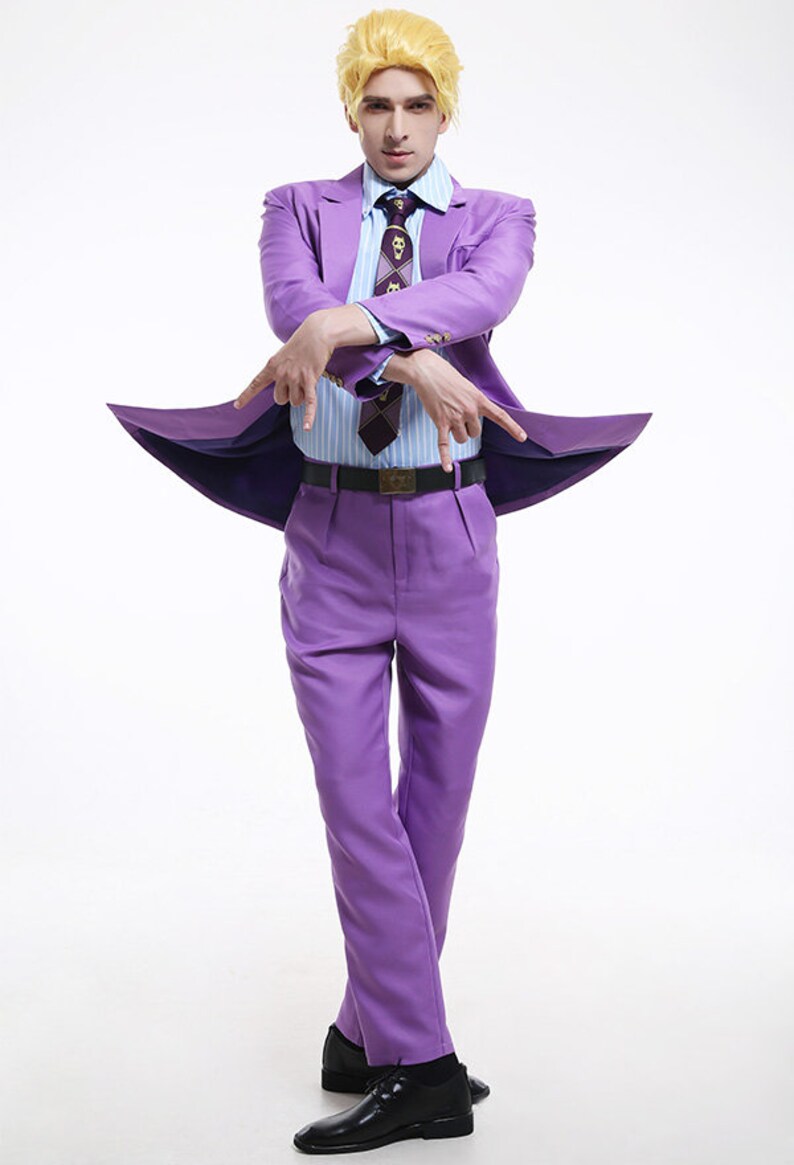 Jojos Diamond is Unbreakable Yoshikage Killer Uniform Cosplay Costume ...