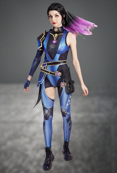 Valorant Duelist Reyna Bodysuit Cosplay Costume With Pants and Earrings ...