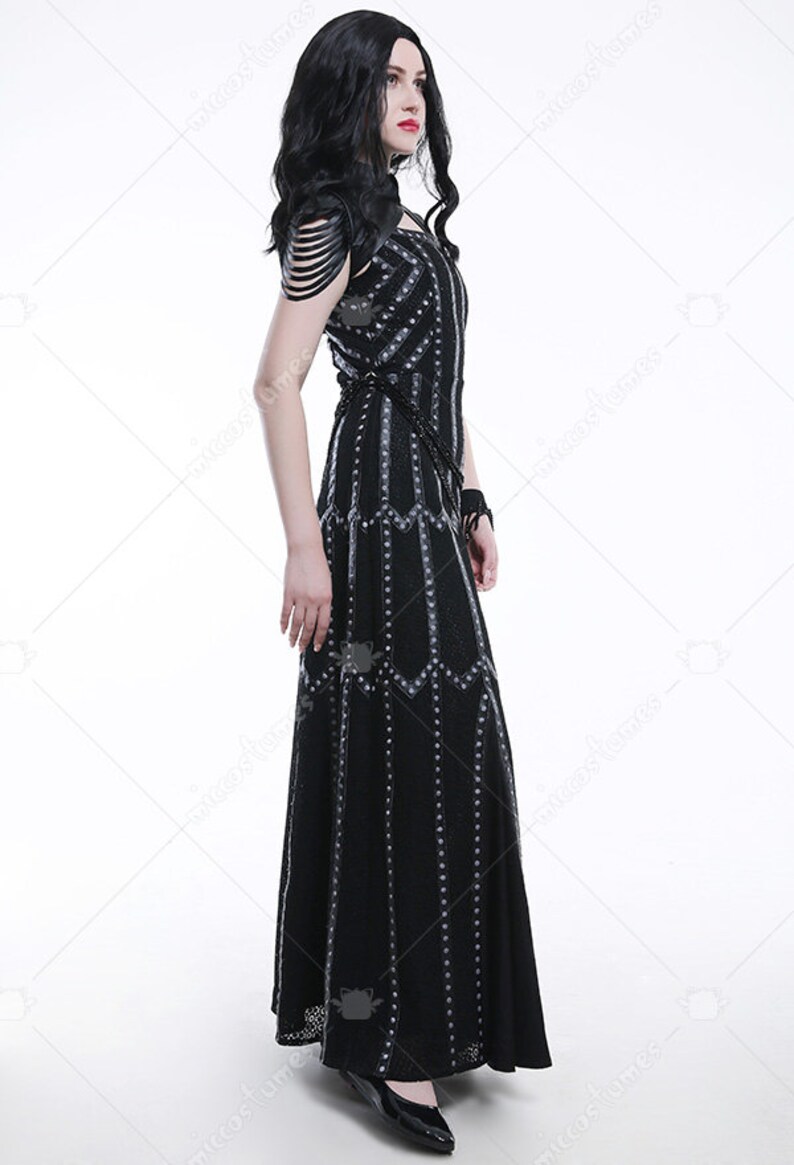 The Witcher Yennefer Cosplay Costume Medieval Retro Elegant Dress ...