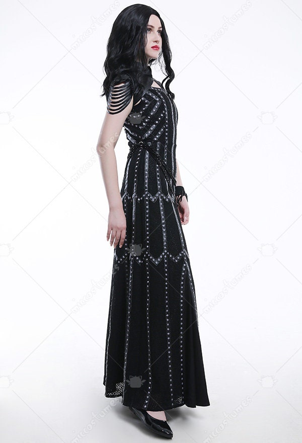 The Witcher Yennefer Cosplay Costume Medieval Retro Elegant Dress ...