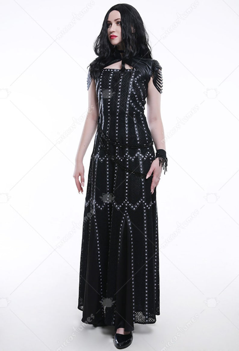 The Witcher Yennefer Cosplay Costume Medieval Retro Elegant Dress ...