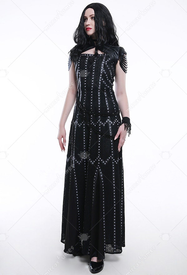 The Witcher Yennefer Cosplay Costume Medieval Retro Elegant Dress ...