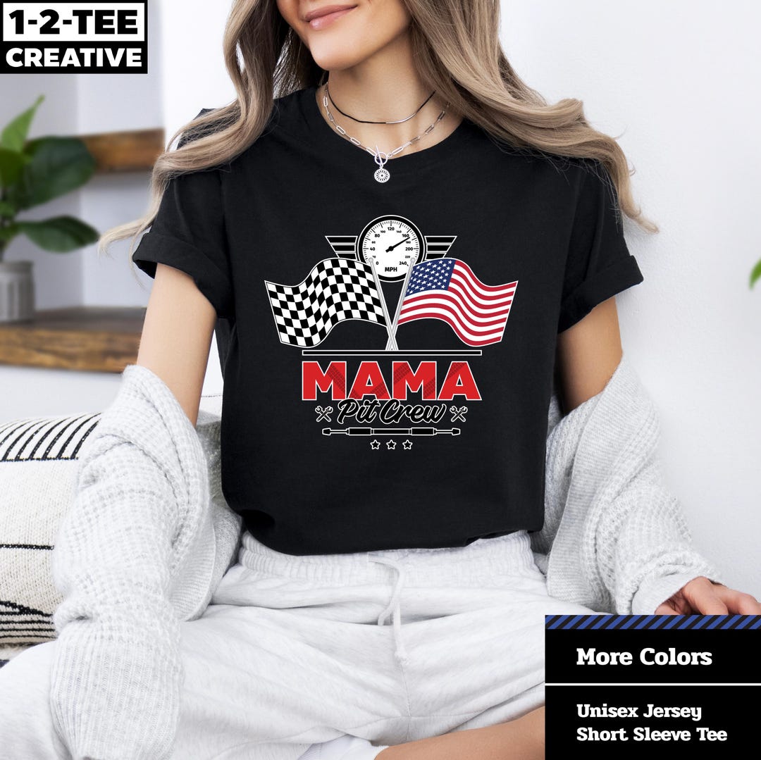 Mama Pit Crew T-shirt, Mom Race Car Birthday T-shirt, Mother Racing ...