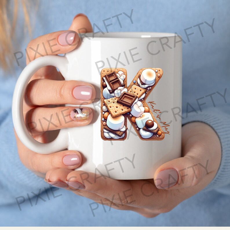 Watercolor Smore Alphabet Clipart: 36 S'mores Letters & Numbers ...
