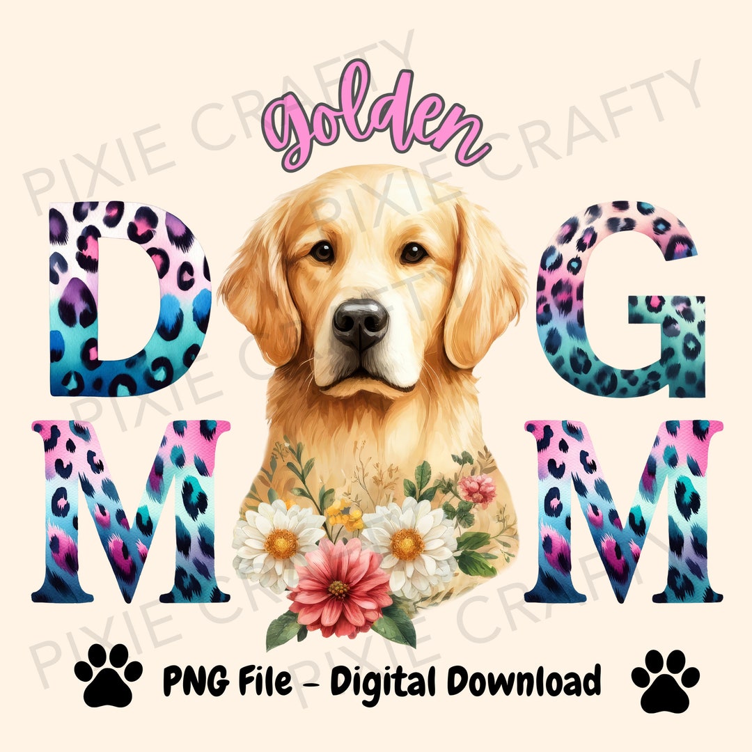 Golden Mom PNG, Dog Mom Png, Golden Retriever Mama Png, Dog Mom Life ...