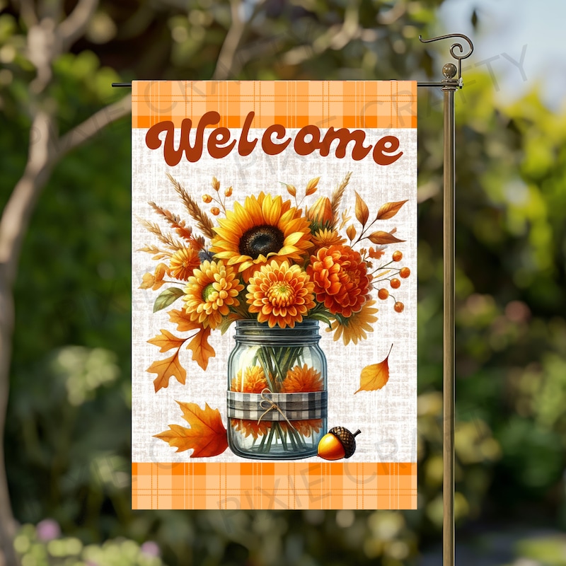 Fall Garden Flag - Etsy