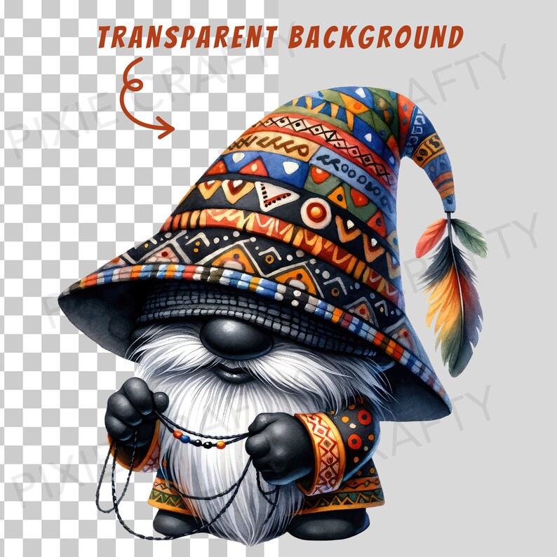 Watercolor African Gnome, Black History Month, Juneteenth Gnome, Black ...