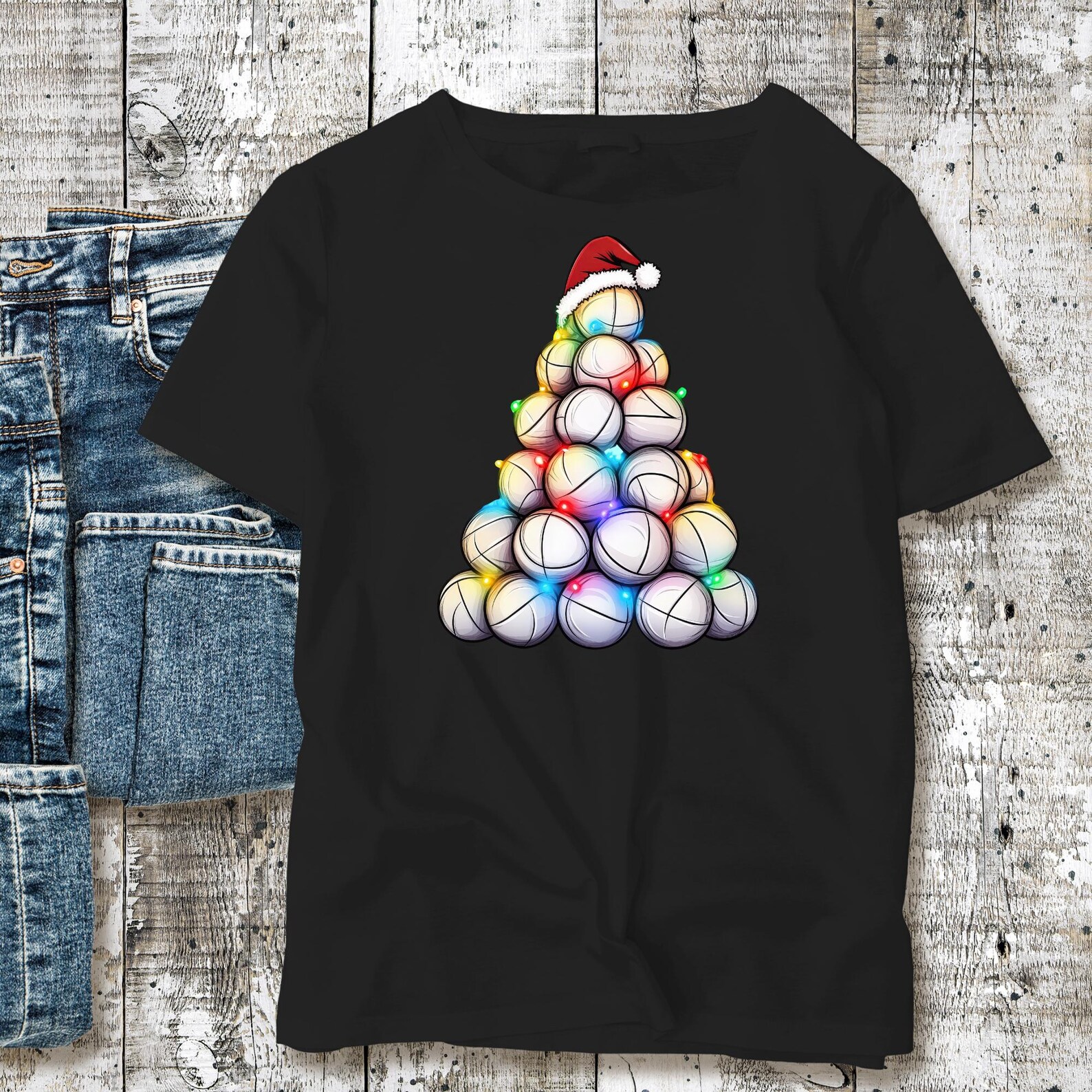 Volleyball Christmas Tree PNG: Watercolor Clipart (digital Download) - Etsy
