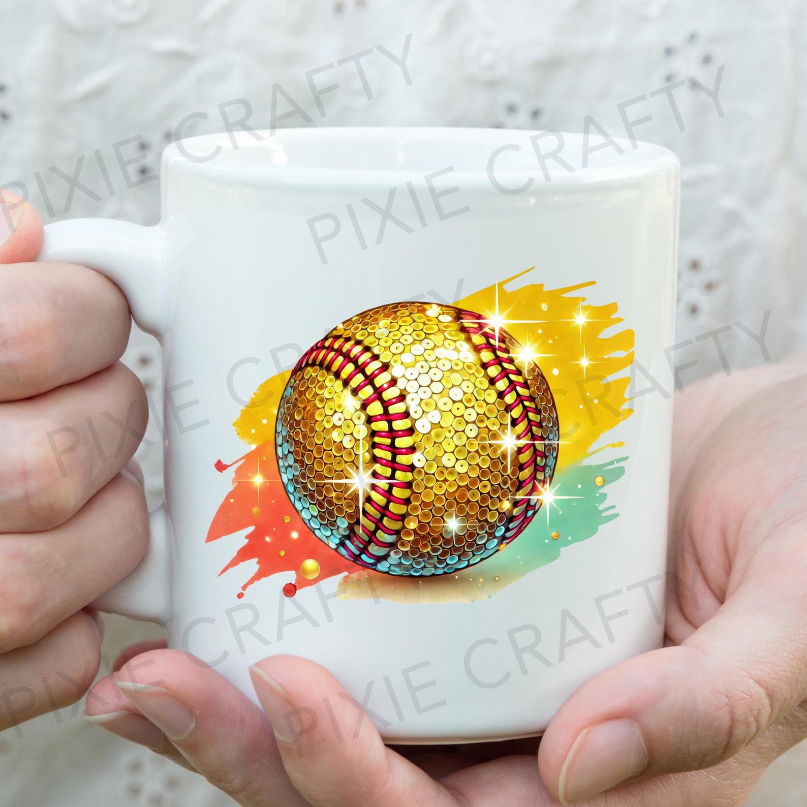 Sequin Softball PNG: Glitter Sport Design (digital Download) - Etsy