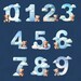 Watercolor Teddy Bear Alphabet Clipart: Blue Nursery Font (PNG Digital ...