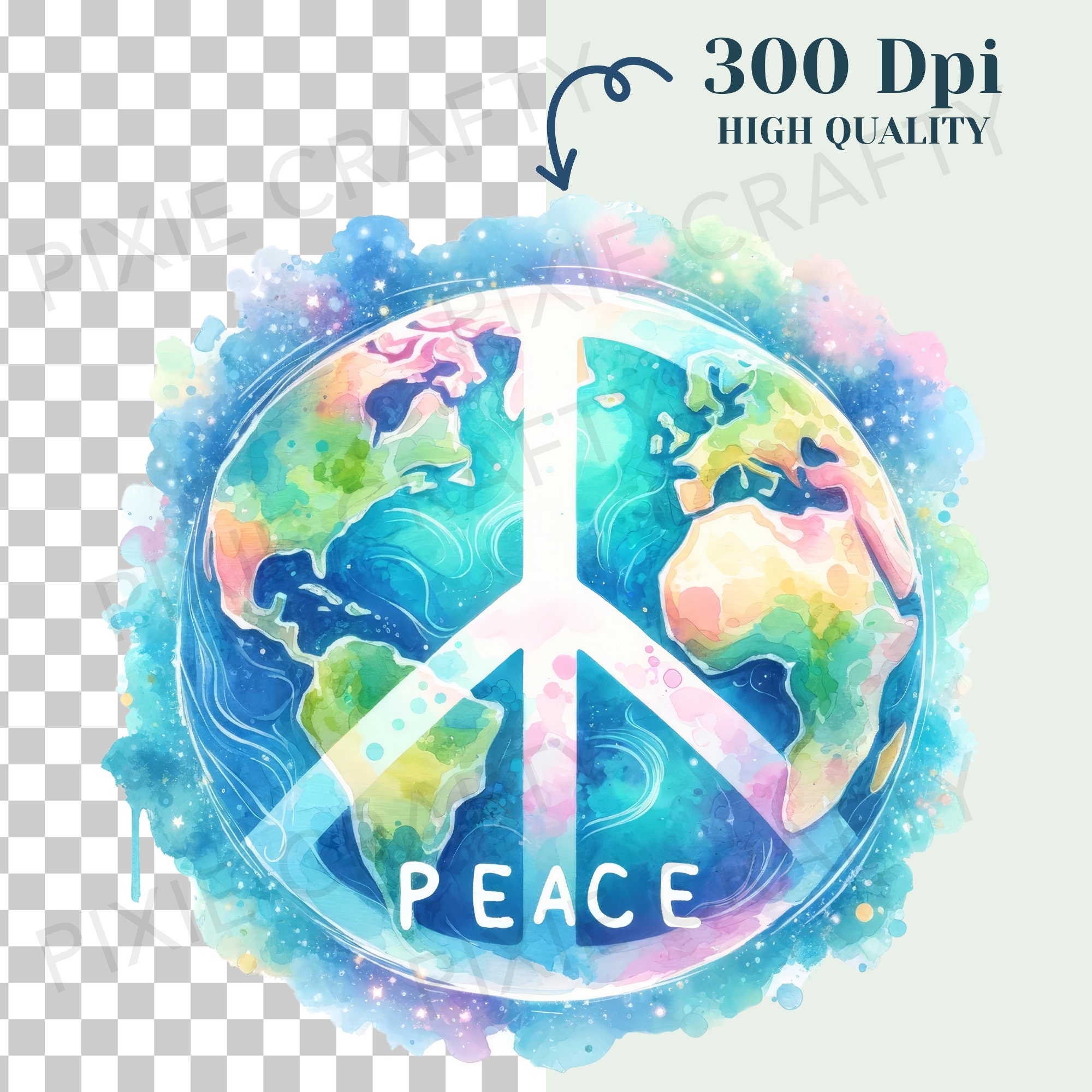 Watercolor Earth Day Design, Eco-friendly Clipart, Watercolor Recycling ...