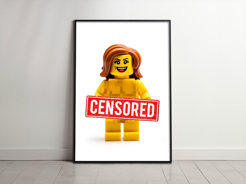 Lego Naked Girl Poster, Funny Lego Art Print, Unique Wall Decor, Lego Lover Gift - Etsy Australia