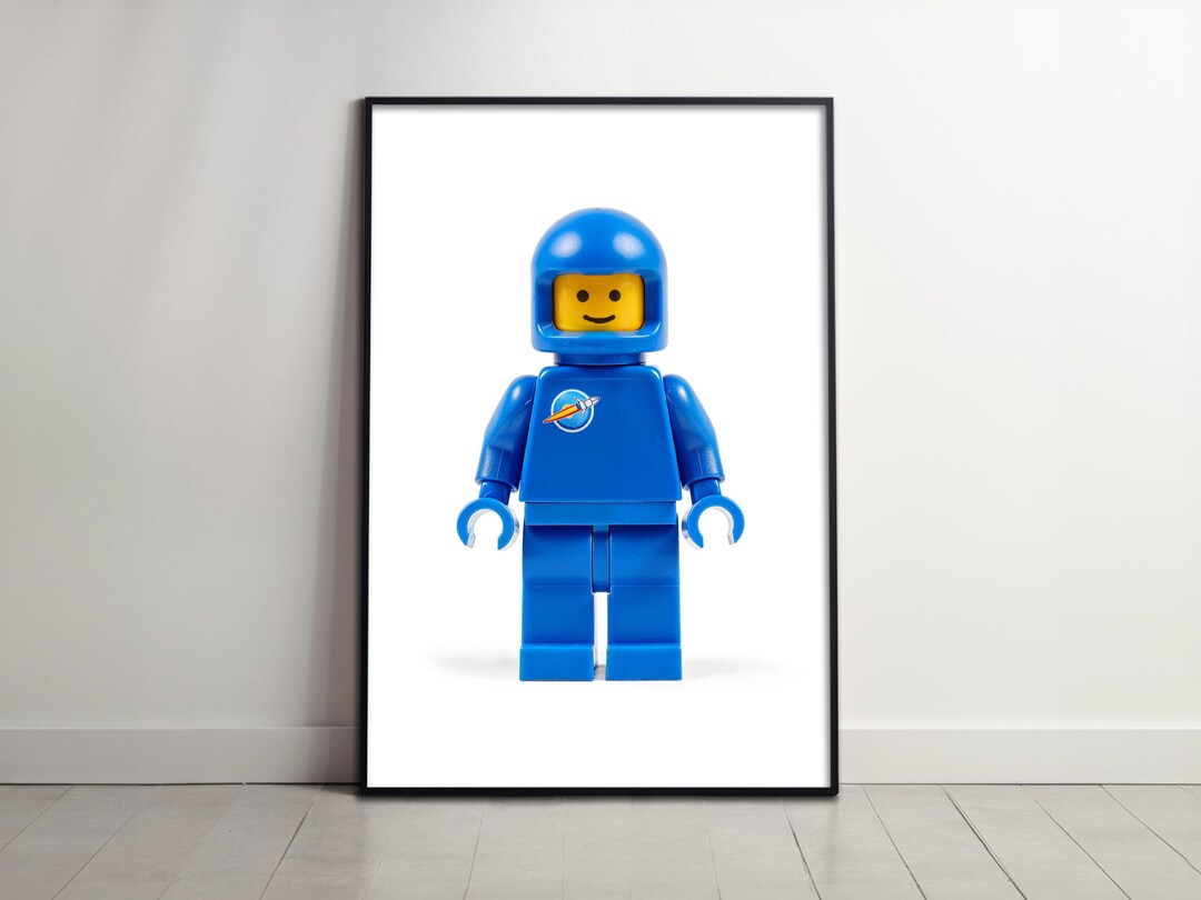 Astronaut Lego Classic Poster, Vintage Space Art, Retro Lego Print ...