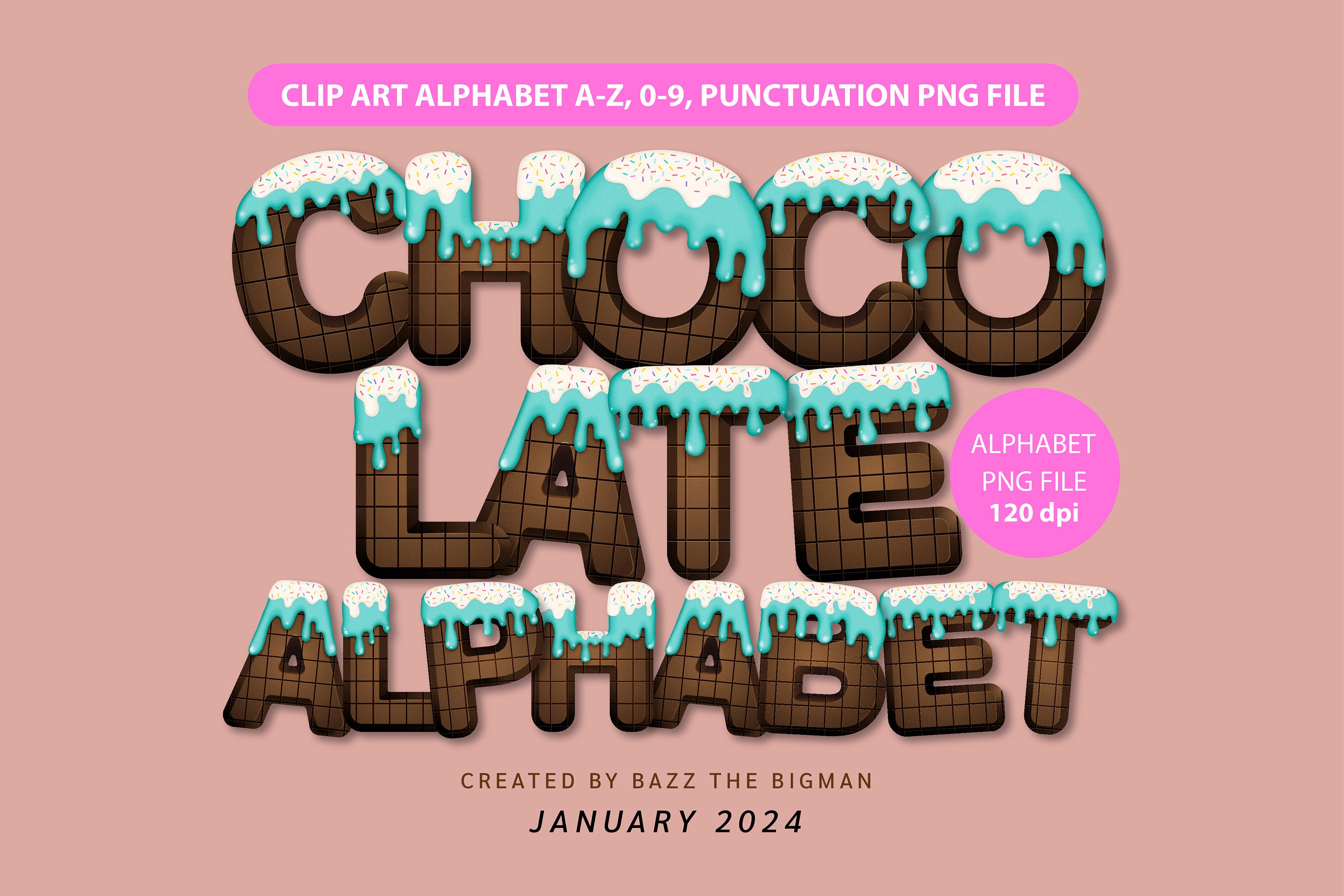 Mint Chocolate Bar Alphabet Png File, Clip Art Alphabet Png, Valentine ...