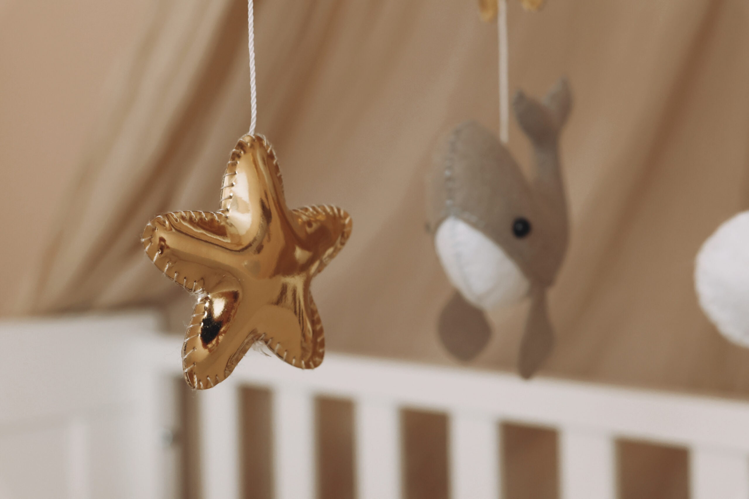 Handmade Little Whales Baby Mobile, Nursery Crib Mobile, Baby Mobile ...
