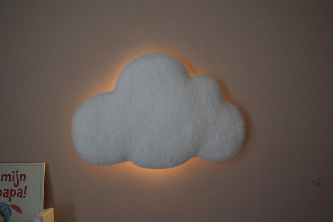Boucle Cloud Wall Lamp, Boucle Cloud LED Lamp Night Light, Kids Room ...