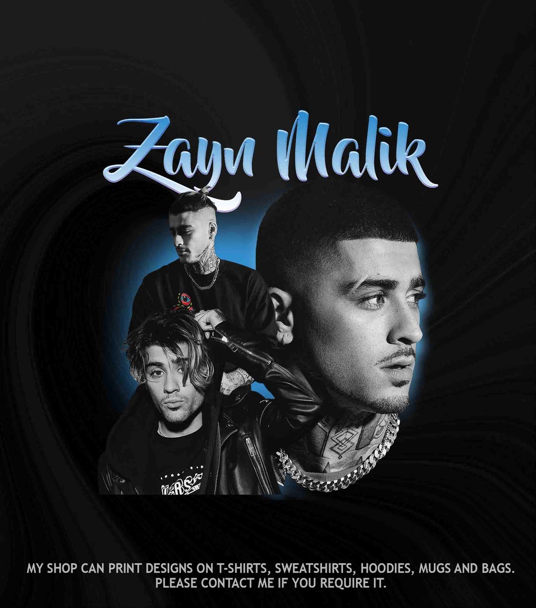 Zayn M Bootleg Style Designs Png, Zayn M Design Bundle Png, Vintage ...