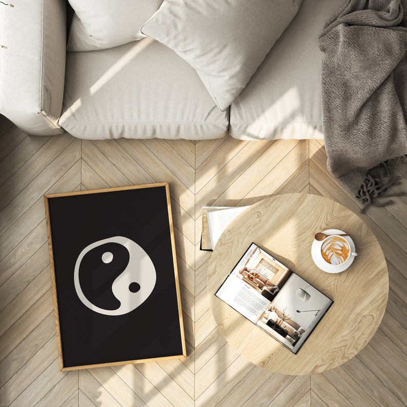 Ying Yang Poster | Yin & Yang Wall Art Print | Trendy Wall Art Print ...