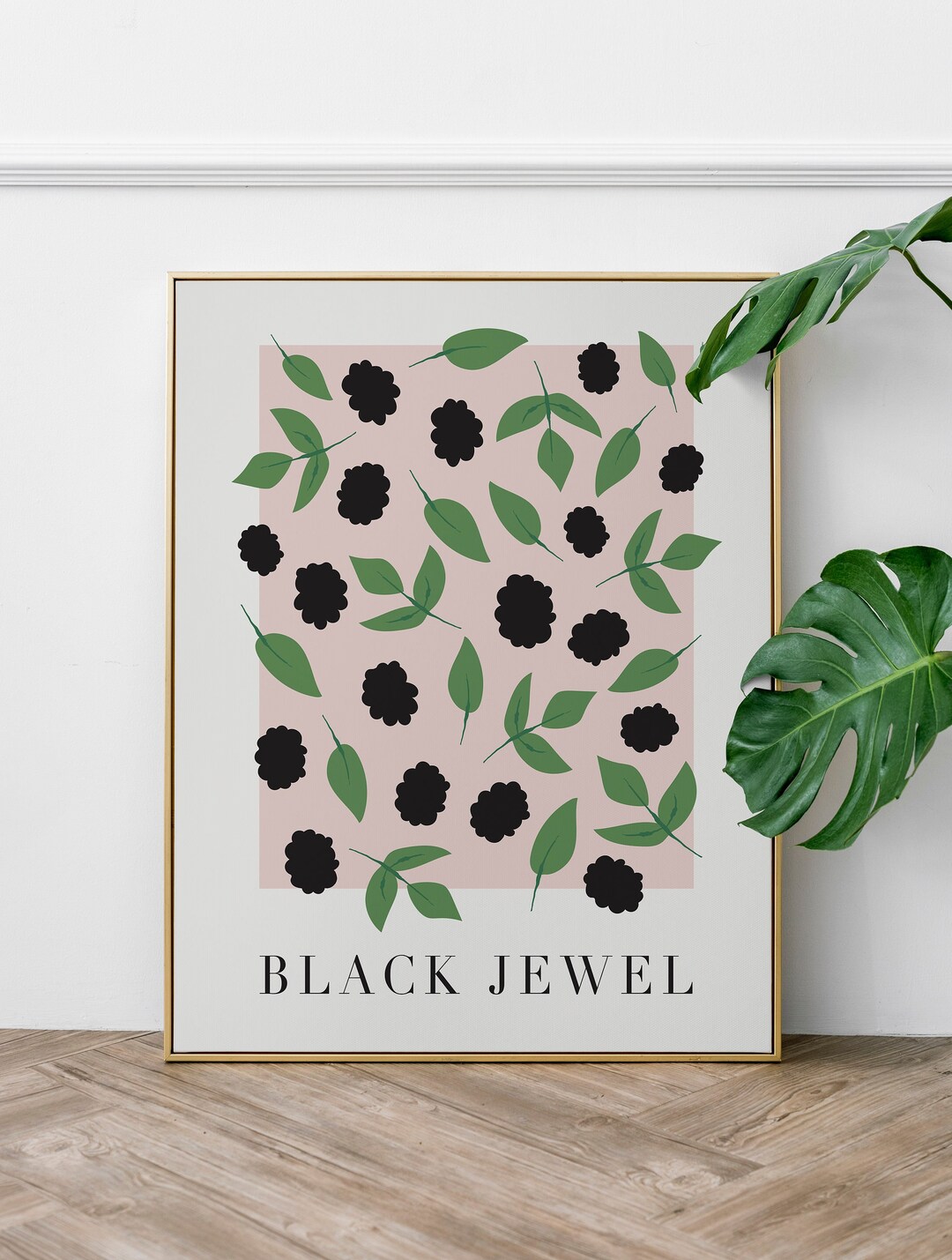 Black Raspberry Art Print | Citrus Posters | Fruit Market Prints ...
