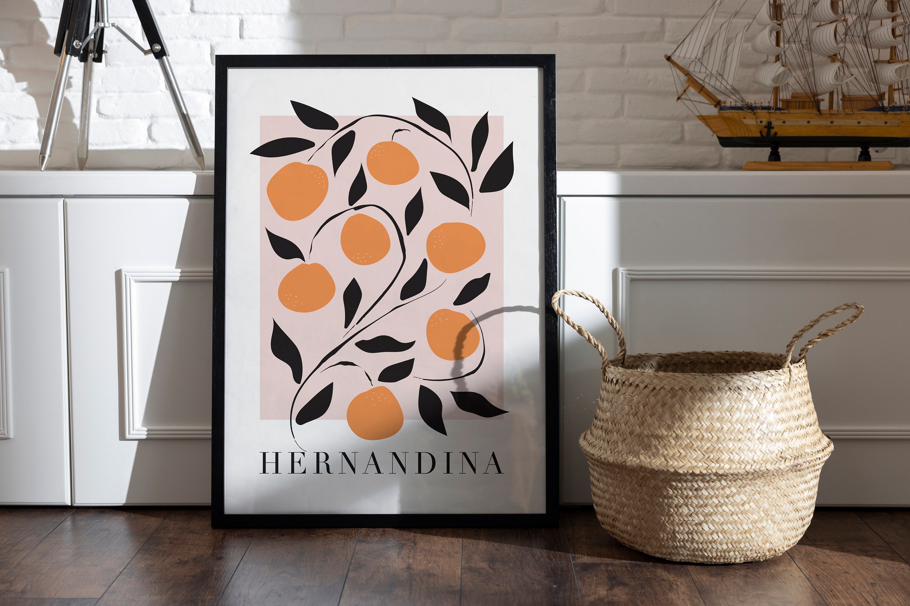 Clementine Art Print | Citrus Posters | Fruit Market Prints | Dining ...