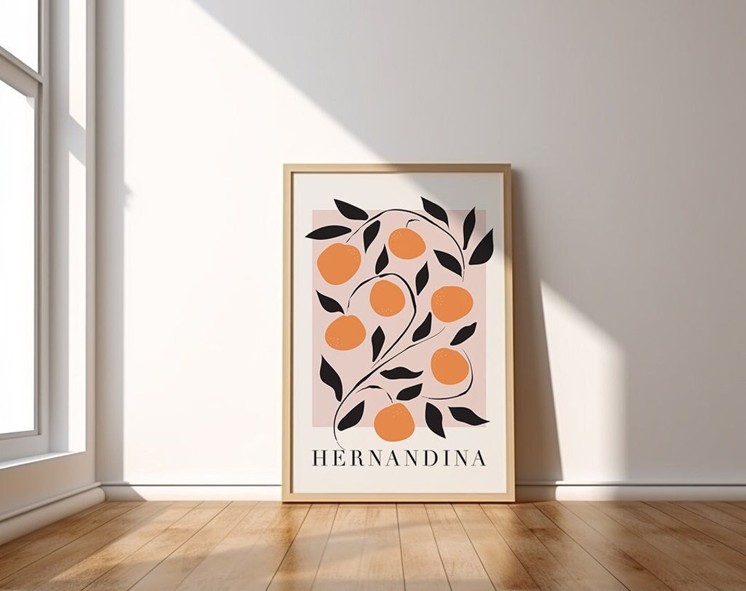 Clementine Art Print | Citrus Posters | Fruit Market Prints | Dining ...