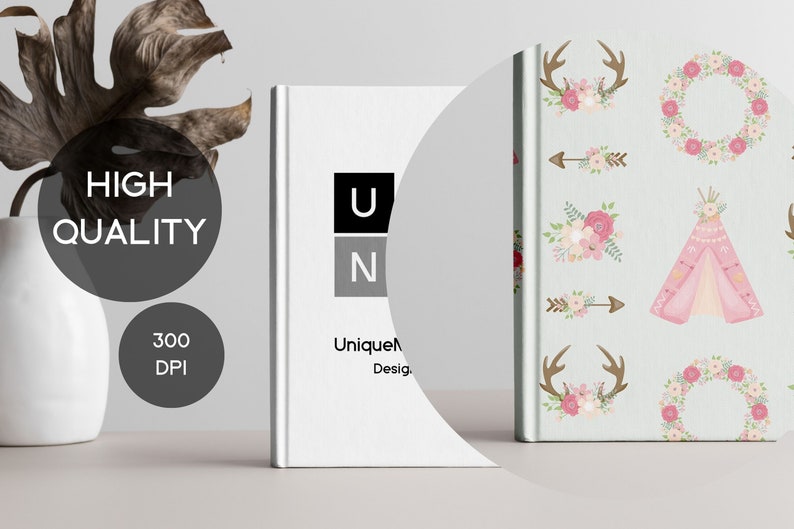 PSD & JPG Hardcover Notebook Mockup Minimalist, PSD Smart Object Mockup ...