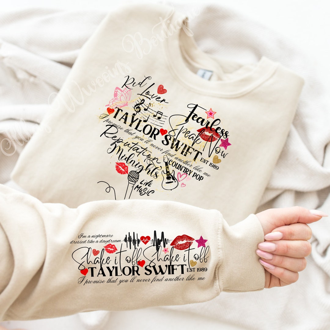 Eras Tour TAYLOR Heart Shape Word Art Design PNG, Swiftie Merch ...