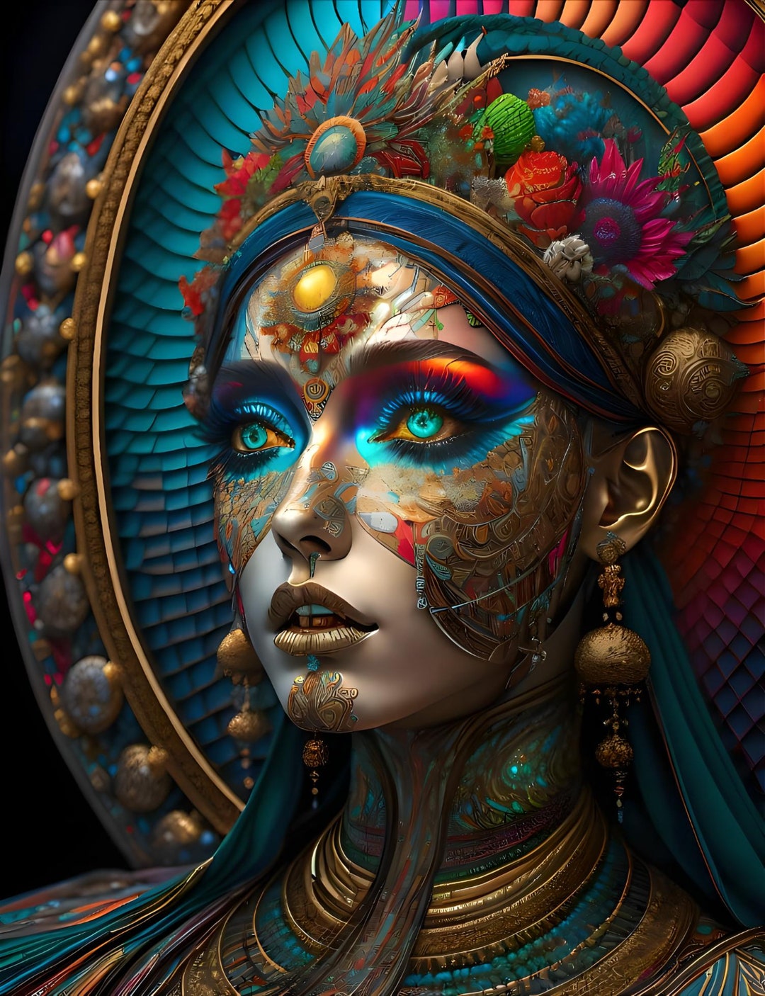 Acrylic Print Unique Art Piece Wall Art Decor Eye-catching Print Office ...