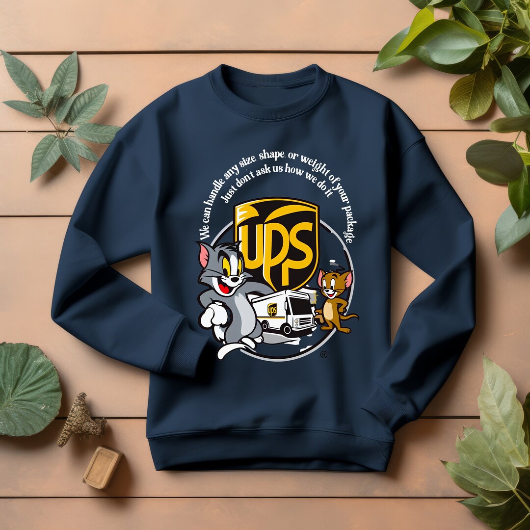 Tom and Jerry UPS Sweater Funny Cartoon Parody Unisex - Etsy