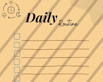 Digital Nighttime Routine Planner Template! Printable - Etsy