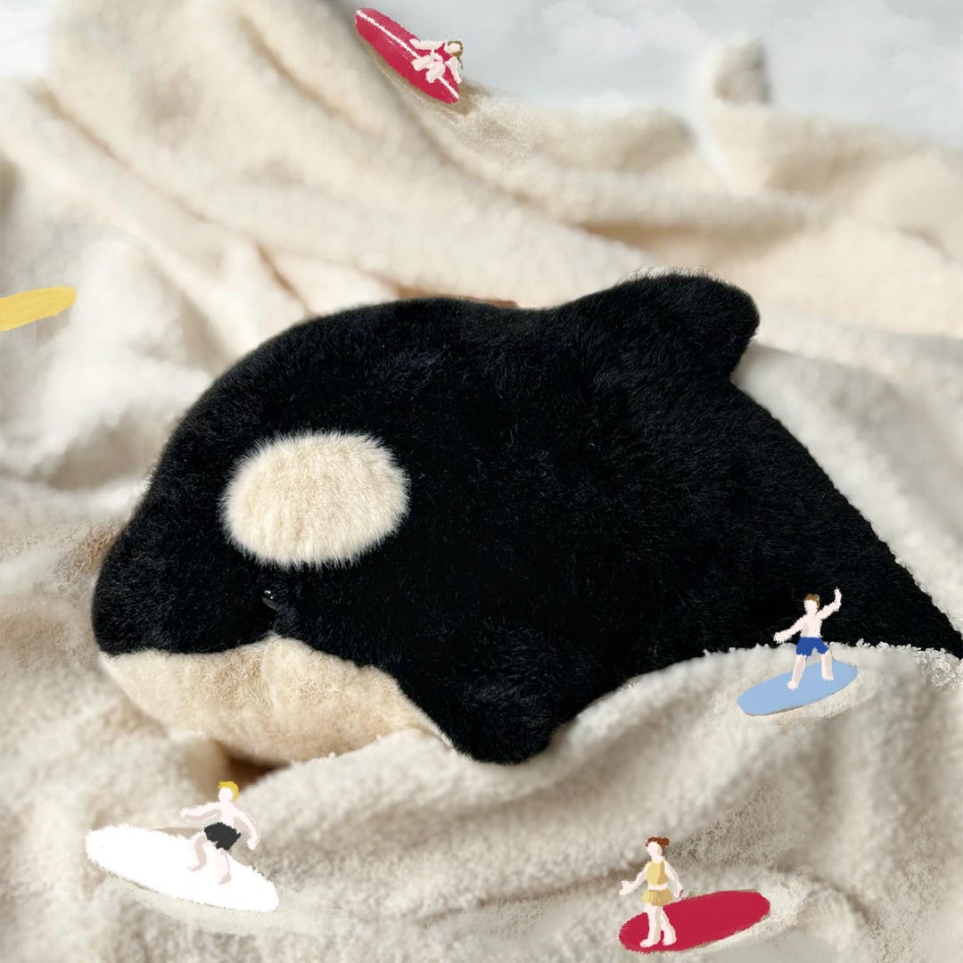 Lüdo | Adorable Orca Whale Plush Toy – Soft and Cuddly Companion - Etsy