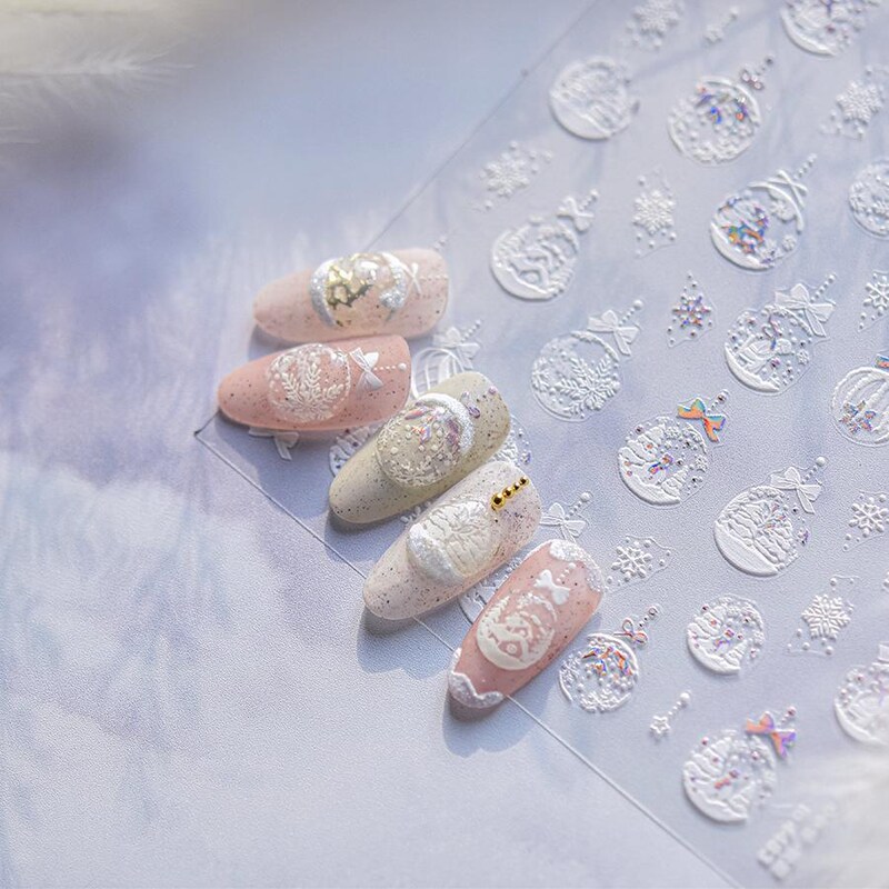 Christmas Nail Decals - Etsy