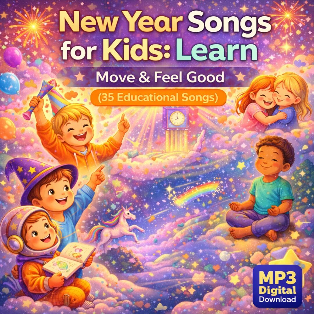 New Year Songs for Kids: Learn, Move & Feel Good (35 Educational Songs ...