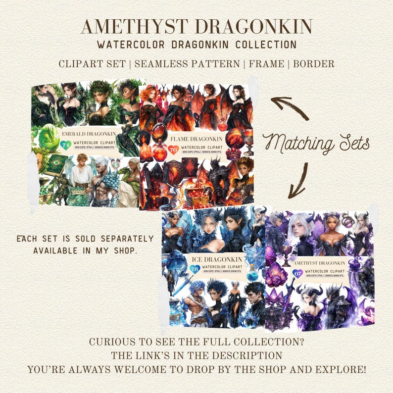 Watercolor Flame Dragonkin Clipart, Gothic Dragoncore, Fire Crimson ...