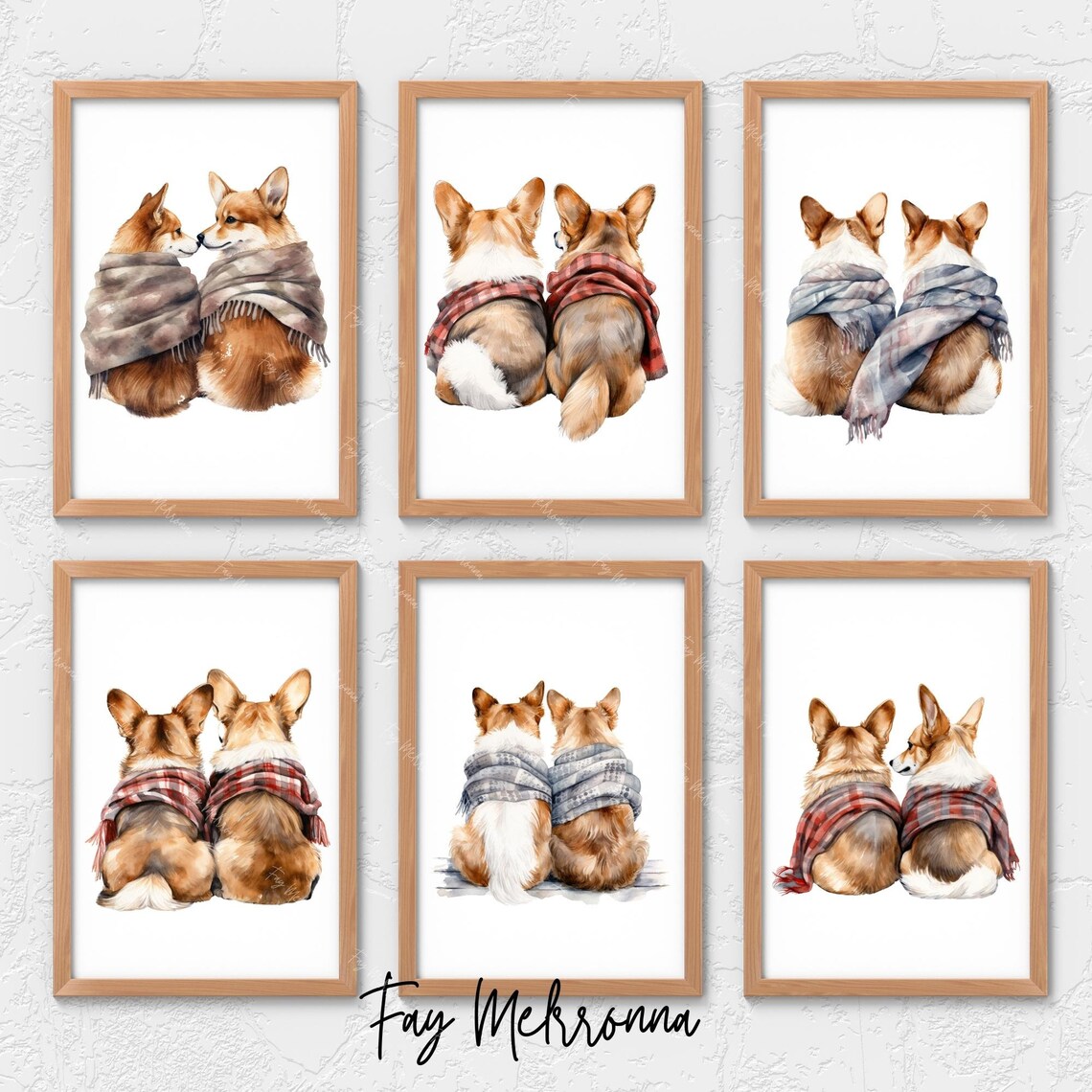 13 Winter Corgi Couple PNG Corgi Clipart Christmas Clipart Dog Clipart ...