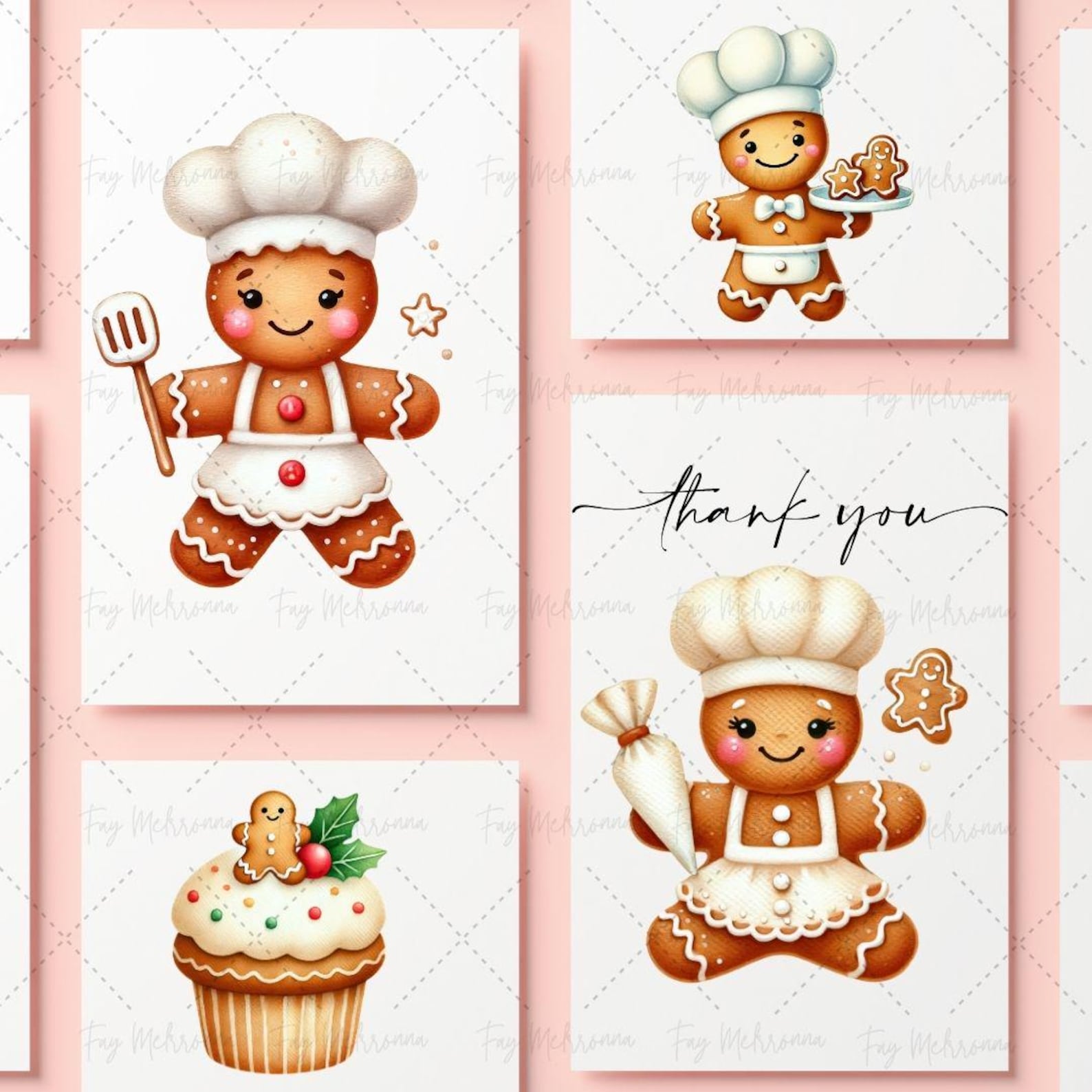 26 Gingerbread Baker Christmas PNG | Gingerbread Clipart | Christmas ...