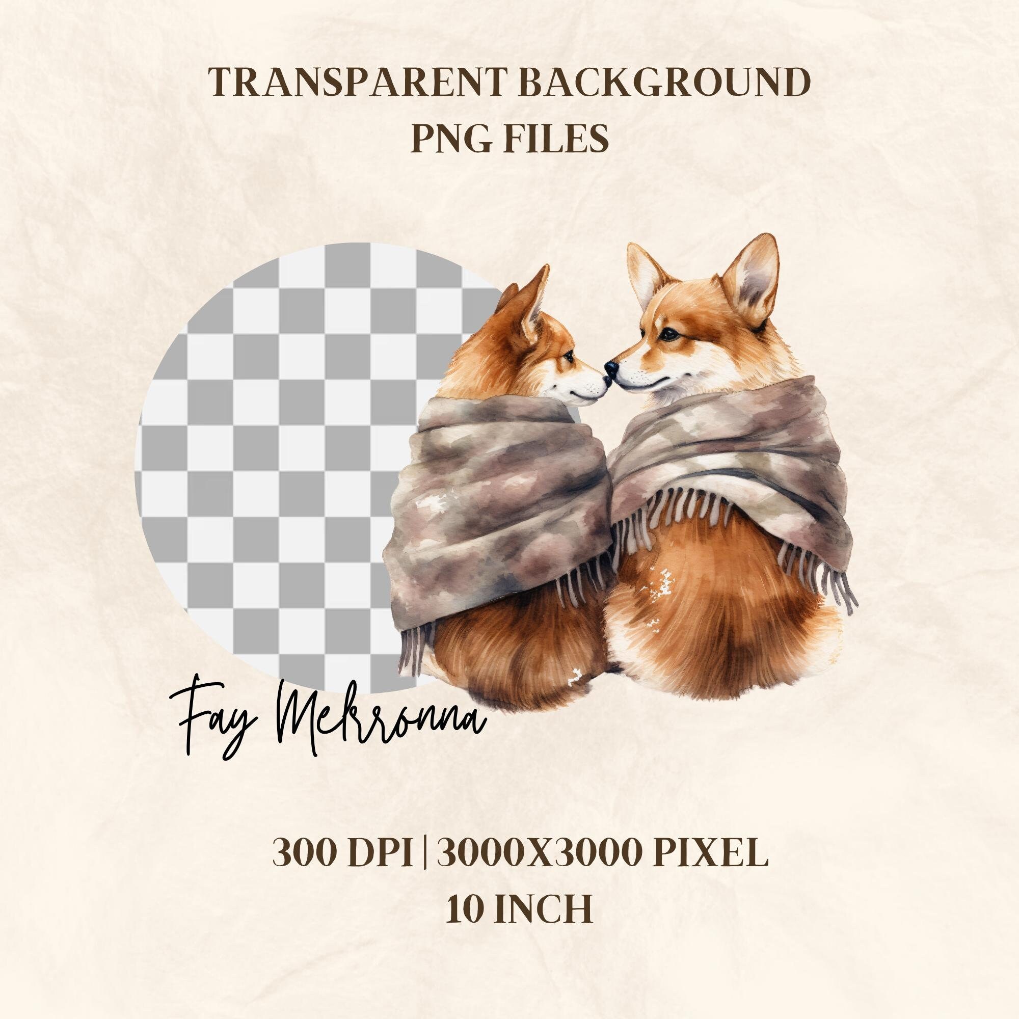 13 Winter Corgi Couple PNG Corgi Clipart Christmas Clipart Dog Clipart ...