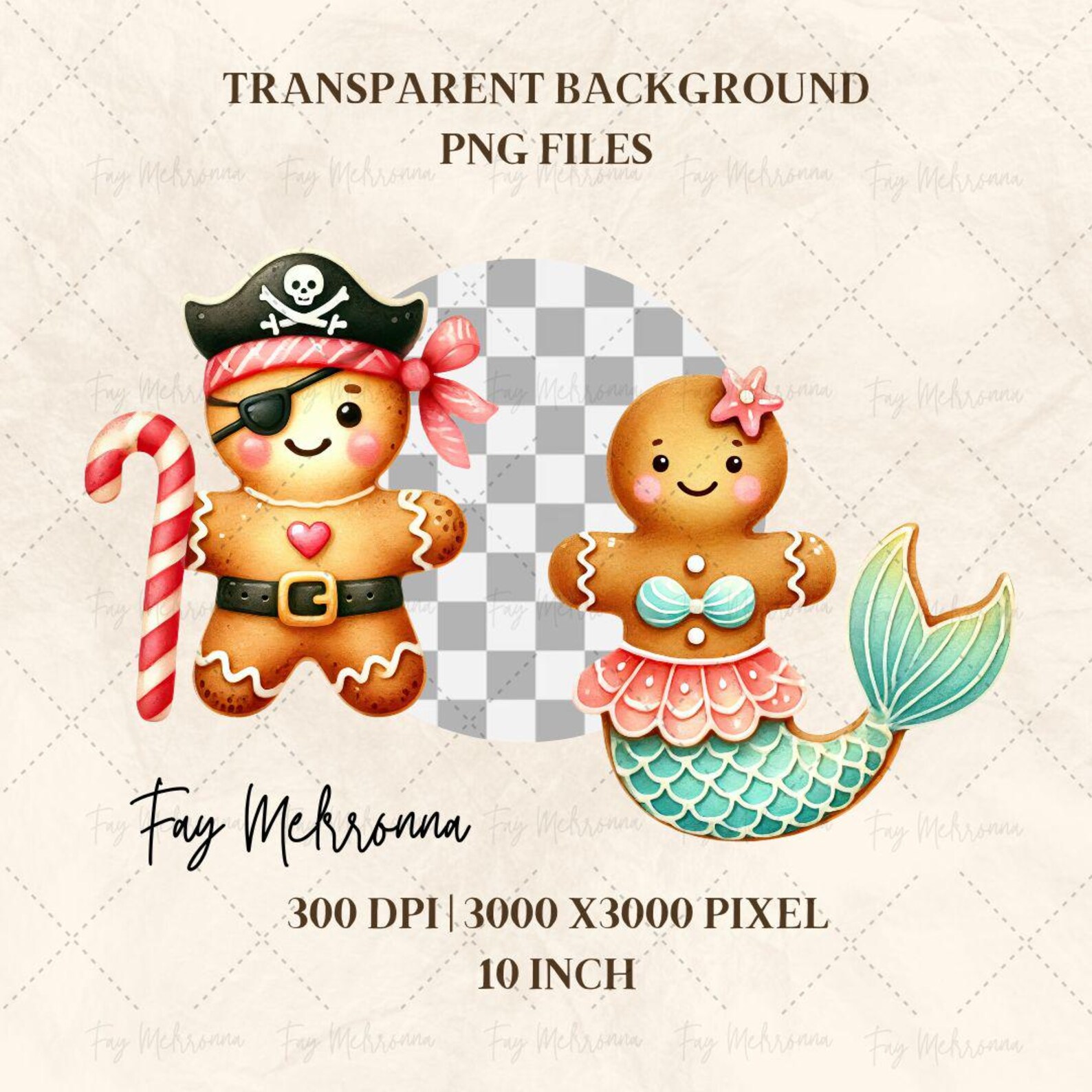 24 Quirky Gingerbread Christmas PNG | Gingerbread Clipart | Christmas ...