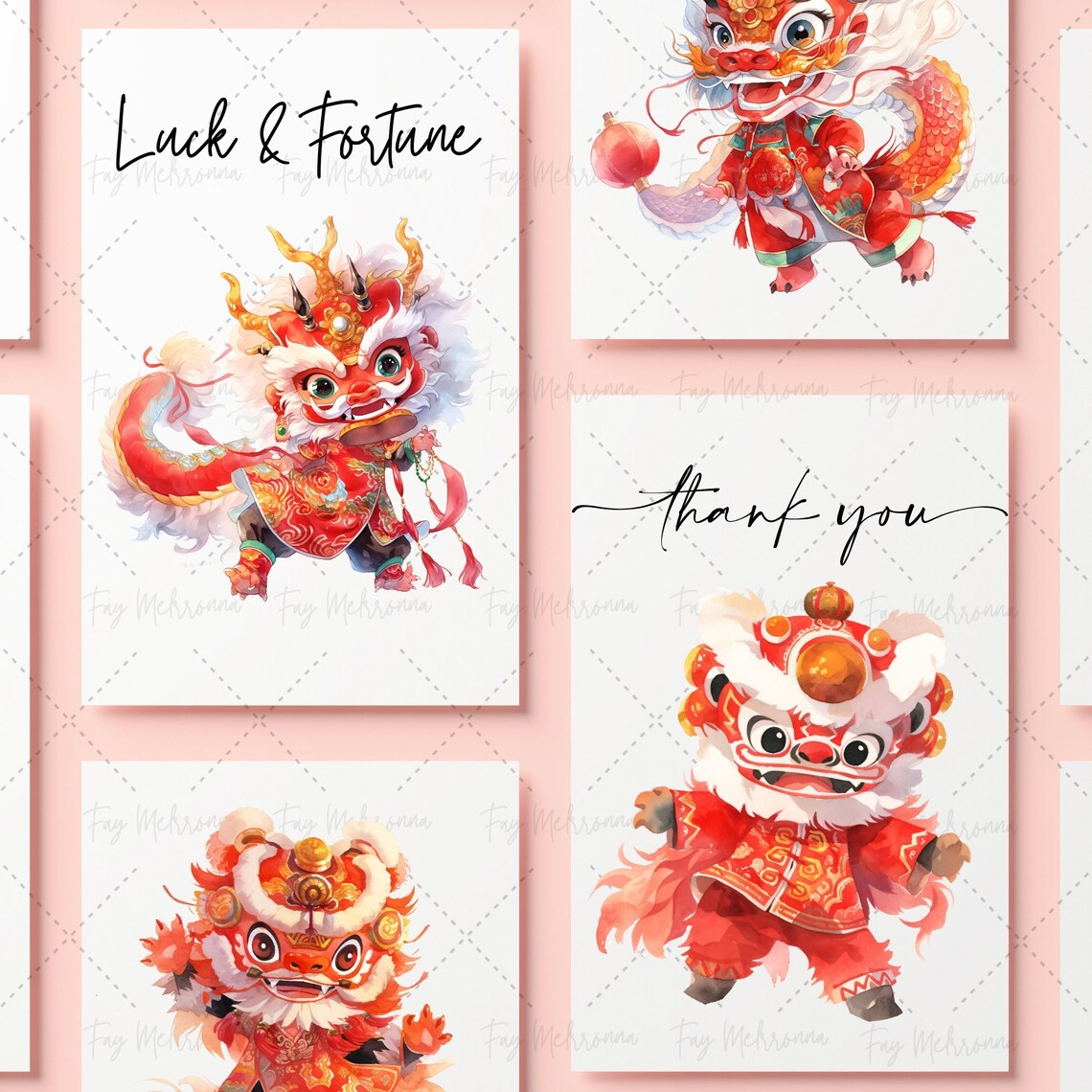 30 Lion & Dragon Dance PNG Clip Art,chinese New Year Clip Art,dragon ...