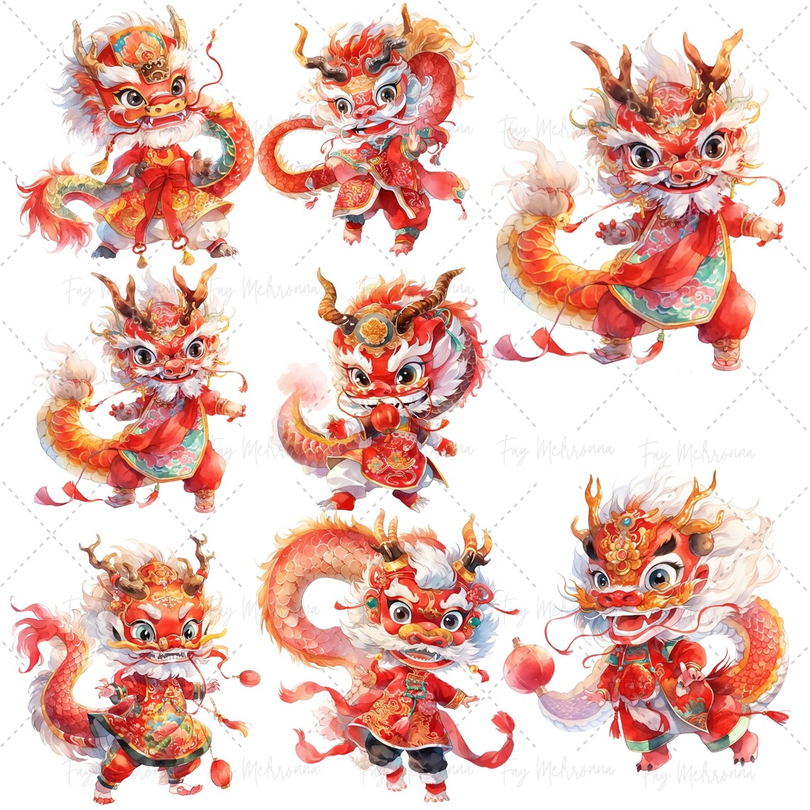 30 Lion & Dragon Dance PNG Clip Art,chinese New Year Clip Art,dragon ...