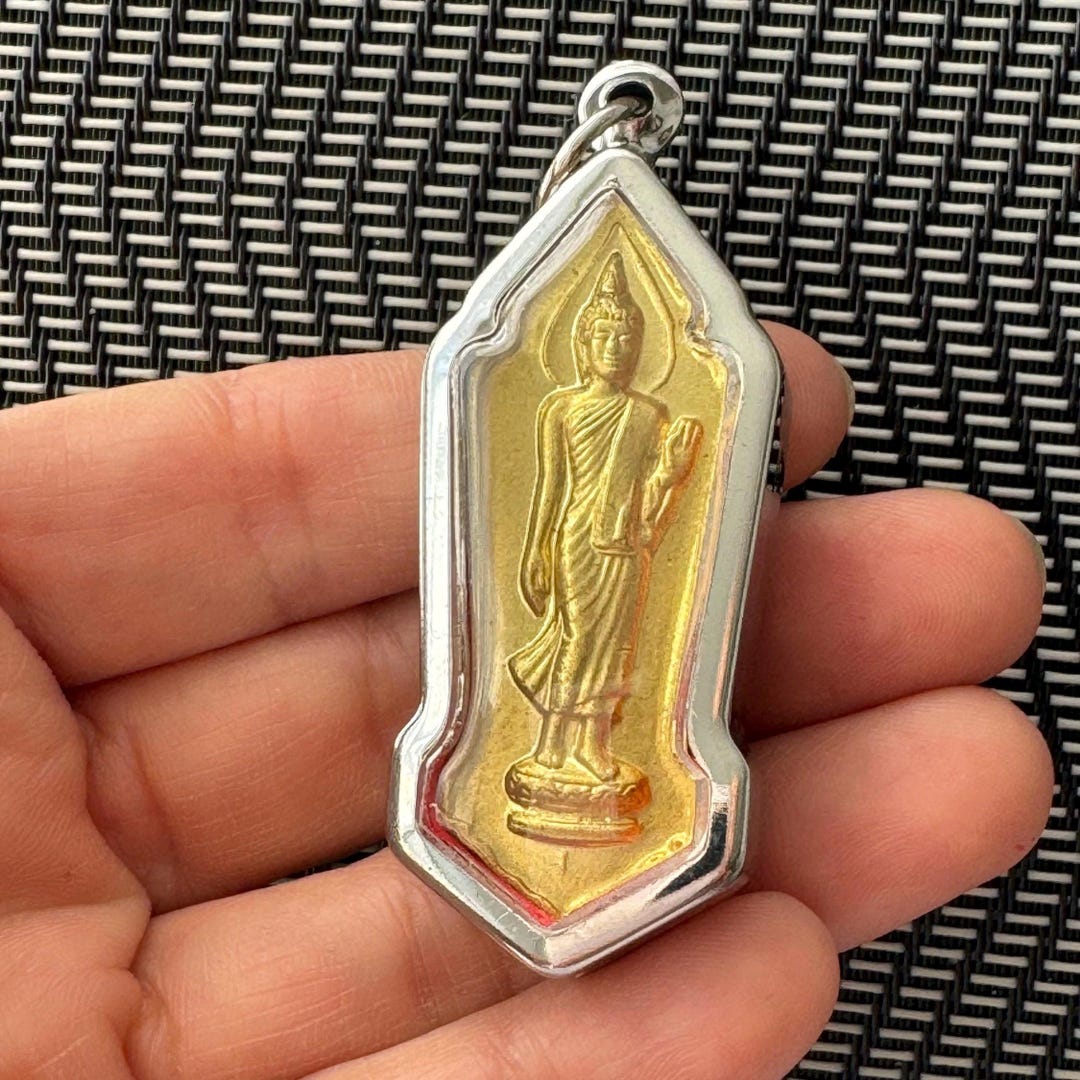Bring Protection, Safe Journey and Happy Life Thai Buddha Pang Lila Amulet Talisman. - Etsy