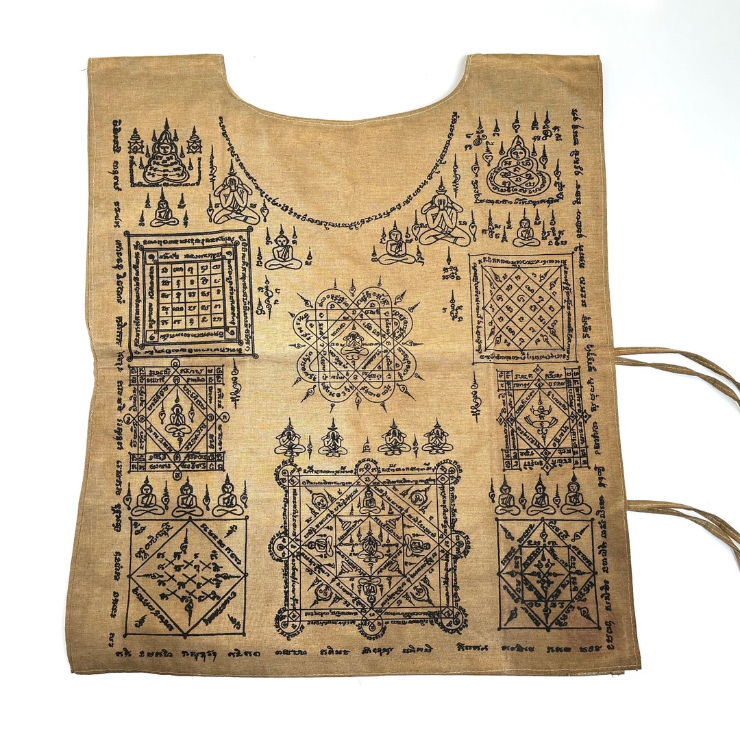 Enchanted Thai Yantra Vest Fabric Size 50x58 Cm 2 Sides Bring ...