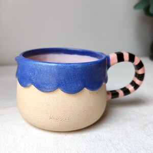 Chubby-cheeks Girl Cup. Handmade Ceramic Cup. Coffee Cup, Tea Cup ...