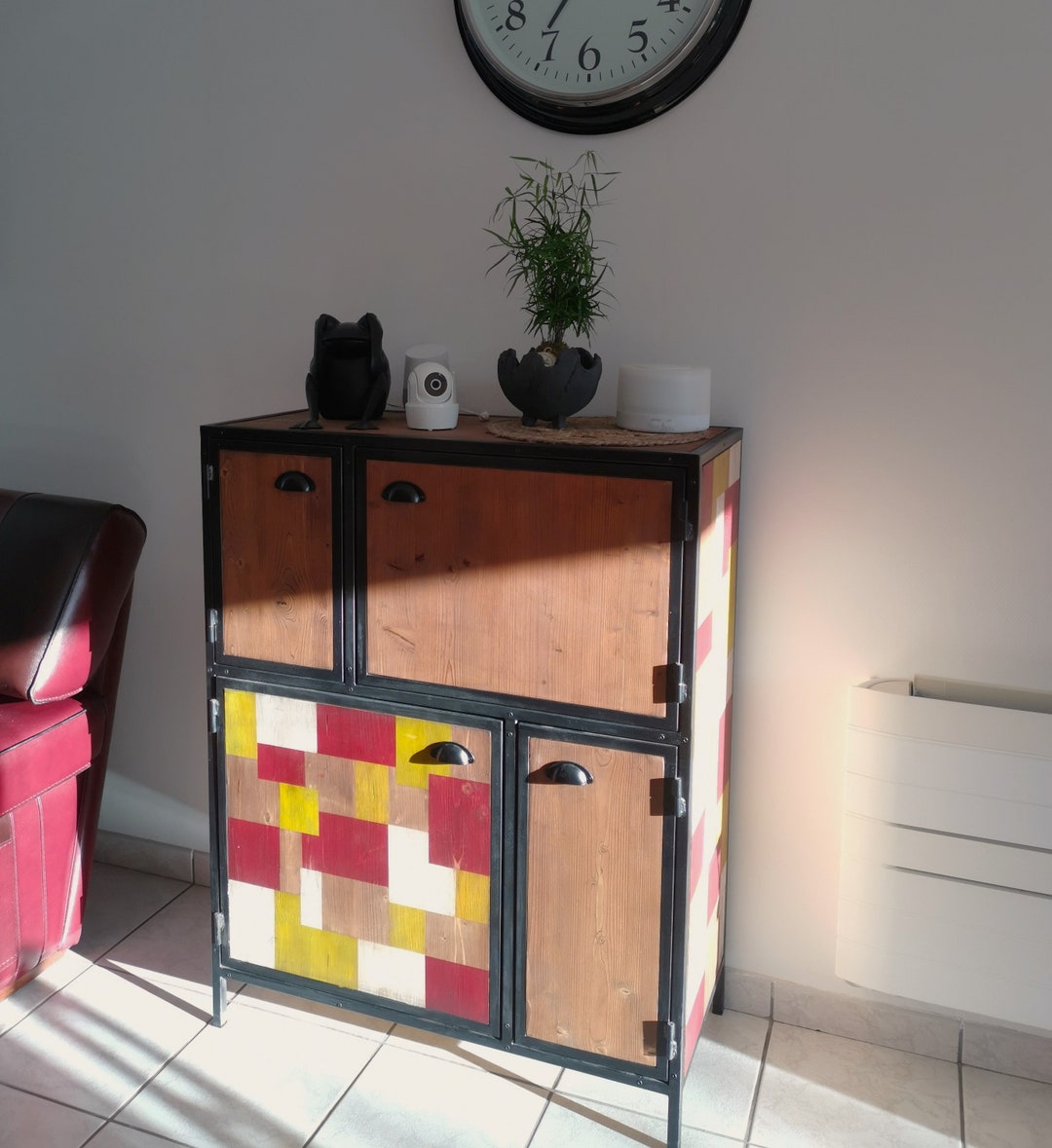 Colorful Industrial Style Storage Unit - Etsy