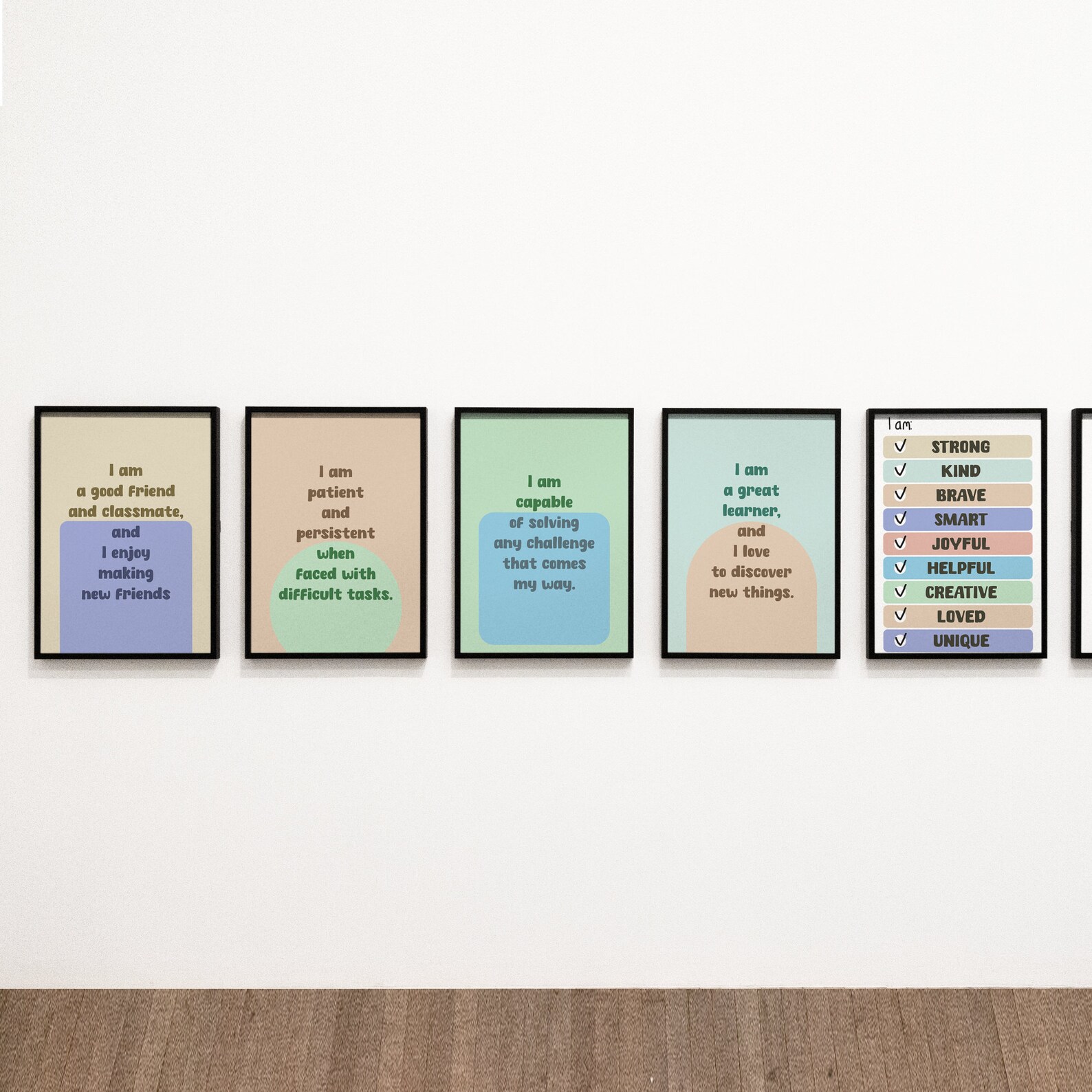 Affirmations for Kids, Motivational Kids Art, Classroom Posters Quotes ...