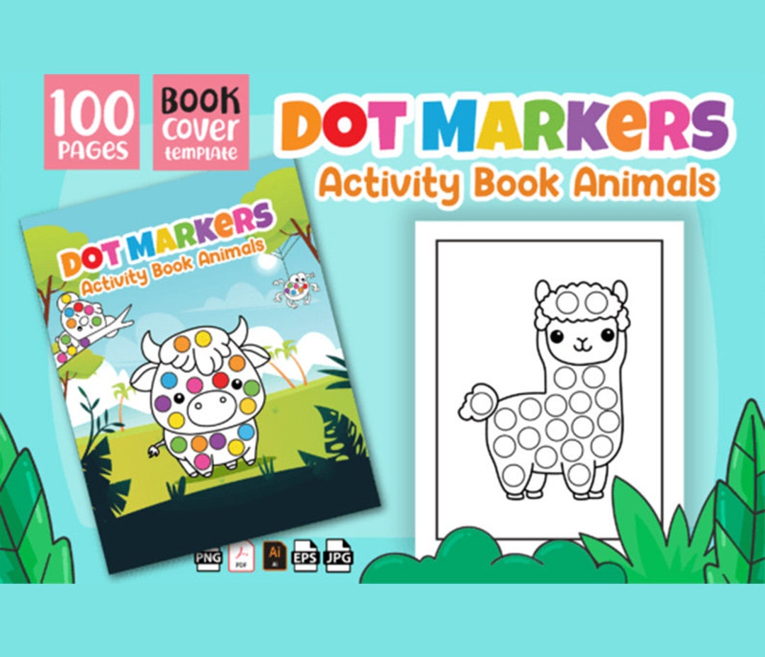 Dot Markers Activity Book, Coloring Book, Kids Activity, 100 Pages ...
